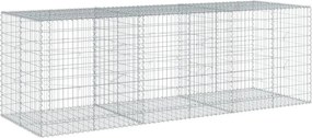 Gabionový koš s víkem 300 x 100 x 100 cm pozinkované železo 3295194