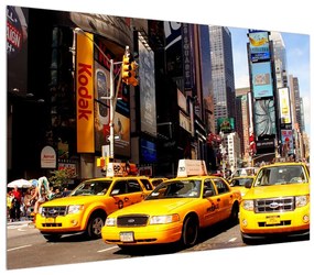 Obraz žlutých taxíků v NY (100x70 cm)