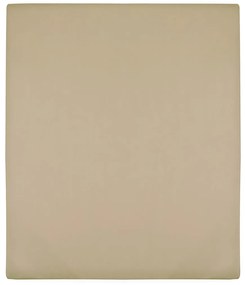Jersey prostěradla 2 ks taupe 90 x 200 cm bavlna 136221