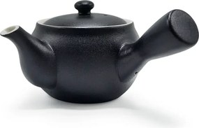 Porcelánová čajová souprava Kuro pro 2, 400 ml – japonský kjúsu s bočním úchopem