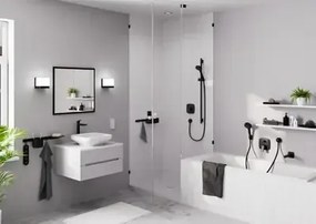 Hansgrohe - Umyvadlová baterie, EcoSmart, matná černá