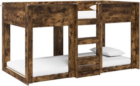 Patrová postel pro děti Kouřový dub 90 x 190 cm 3410399