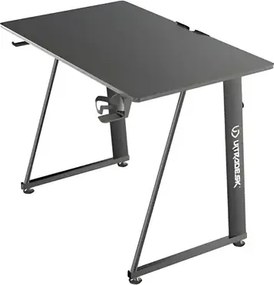 ULTRADESK ENTER V2 černá / Herní stůl / 100 x 60 x 75 cm / držák sluch