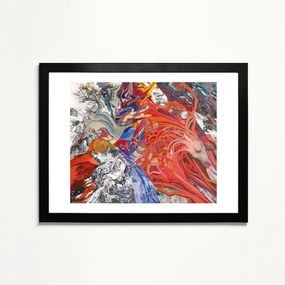 Yulia Novikova | Kůň oheň Rám: Černý, Velikost: 40 x 60 cm