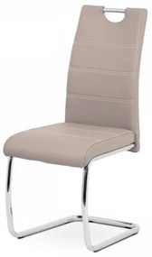 Jídelní židle béžová chrom, HC-481 LAN