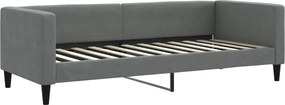 Válenda s přistýlkou tmavě šedá 80 x 200 cm textil 3196574