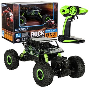 RC auto Rock Crawler HB 2.4GHz 1:18 zelené