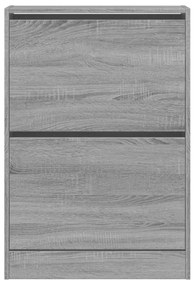 Botník šedý sonoma 60 x 21 x 87,5 cm kompozitní dřevo - Default Title