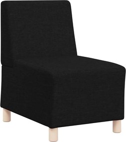 Modulová sedačka bez opěradel 2 ks Černá textil 3399750