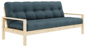 sofa KNOB by Karup - 95*205 cm natural (přírodní) + futon petrol blue 757