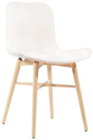 Výprodej Norr 11 designové židle Langue Original Dining Chair (dub, krémová kůže)