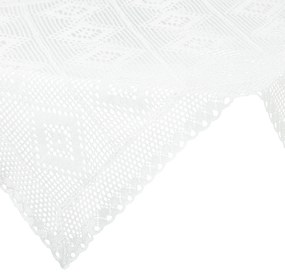 EUROFIRANY AŽUROVÝ UBRUS OLIVIA 85X85 CM BÍLÝ