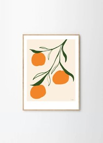 THE POSTER CLUB Autorský plakát Orange by Anna Mörner 30 x 40 cm, oranžová barva, papír