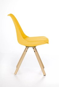 Halmar Jídelní židle K201, žlutá