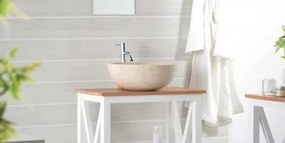 Indera Gemma 501 Ø45 cm Cream Kamenné umyvadlo leštěný mramor