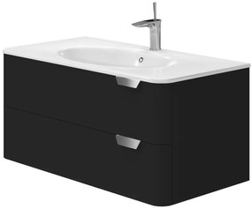 Kingsbath Velluto Black 100 koupelnová skříňka s umyvadlem