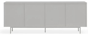 Šedá nízká komoda 211x80 cm Sierra – Teulat