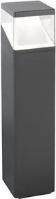 NV 813104 Venkovní sloupkové svítidlo LOCK hliník tmavě šedá bílý a čirý akrylový difuzor LED 12W 220-240V 45st. IP54 3000K nebo 4000K - NOVA LUCE