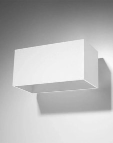 Nástěnné svítidlo Quad Maxi, 1x bílé kovové stínítko