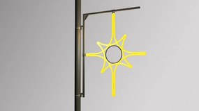 Držák motivu na sloupy VO pro dekory 90 - 130 cm (max.), 90 x 130 cm, pro 2x U20S