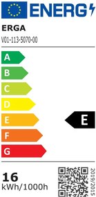 Erga Harper, LED zrcadlo 50x70cm, 1840 lm, 6500K, přední/zadní osvětlení, ERG-V01-113-5070-00