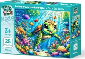 ART PUZZLE 35045 Puzzle Roztomilá mořská želva / 25 dílků / od 3 let