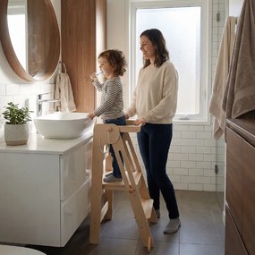 Montessori skládací učící věž LIVI - přírodní