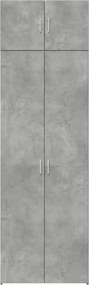 Úložná skříňka betonově šedá 70x42,5x225 cm kompozitní dřevo 3281332