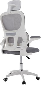 Ergonomická kancelářská židle IMPERIAL - šedá síťovina