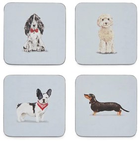 Set 4 podtácků Cooksmart ® Curious Dogs