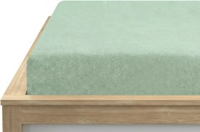 Froté prostěradlo EXCLUSIVE světle mentolové 90 x 200 cm