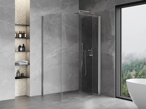 Mexen Mist-F T, 1-křídlý ​​skládací sprchový kout pravý 105 x 70 cm, čiré sklo, chromový profil, 8A6T-105-070-01-00-P