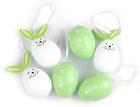 Stoklasa Velikonoční vajíčka k zavěšení 6 ks Zelená