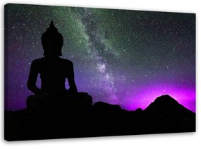 Obraz na plátně Buddhova polární záře - 100x70 cm