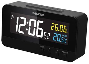 Sencor | Sencor - Digitální hodiny s budíkem a teploměrem 230V/1xCR2032 | FT0377