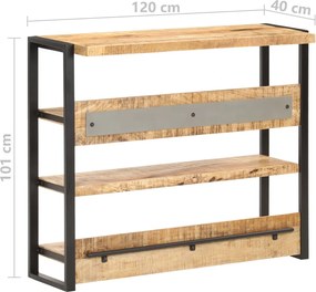 Barový stůl Fullton - 120x40x101 cm | hrubé mangovníkové dřevo
