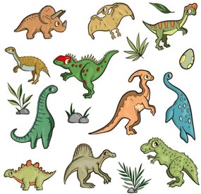 Set samolepek Dino