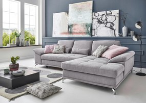 XXXLutz ROHOVÁ SEDAČKA, textil, barvy stříbra Sit & More - Sedací soupravy - 000144005509