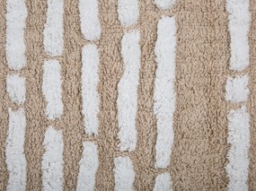 Bavlněný koberec 120x180 cm béžový AHIRLI Beliani