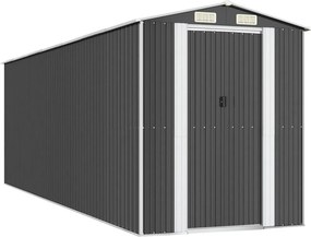 Zahradní kůlna antracitová 192 x 606 x 223 cm pozinkovaná ocel 3147454