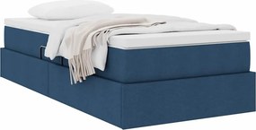 Postel s úložným prostorem a matrací Modrá 90 x 200 cm 3370205