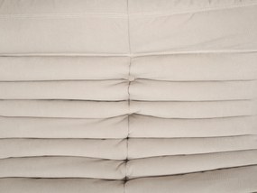 Designová dvoumístná pohovka Nua 130 cm samet béžová