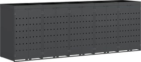 Úložný box na 5 popelnic Antracit 340 x 77,5 x 121,5 cm 3394746