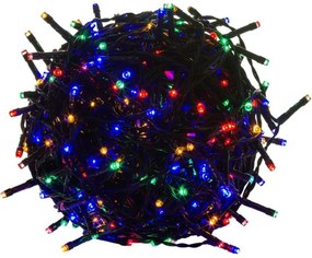 Voltronic 46906 Vánoční LED osvětlení 5 m - barevné 50 LED - zelený kabel