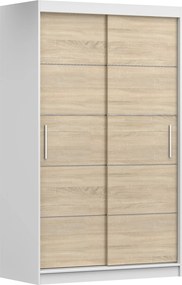 IDZ Šatní skříň NEOMI 06, 120 cm Barva dřeva: Černá + Bílá
