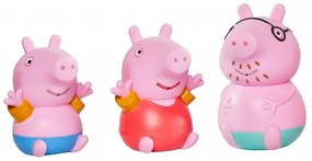 Hračka do vody toomies - prasátko peppa pig, tatínek a tom - stříkající hračky do vody