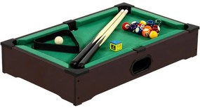 Mini kulečník pool s příslušenstvím 51 x 31 x 10 cm - tmavý