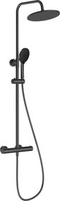 kielle Oudee I - Sprchový set s termostatem, 25 cm, 3 proudy, gun grey 20633007E