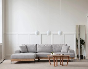 Hanah Home Rohová pohovka ETI dub šedá levá 280 cm
