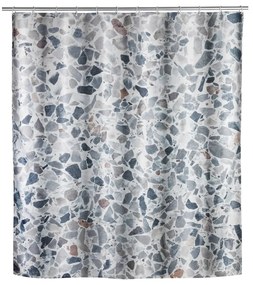 Pratelný sprchový závěs Wenko Terrazzo, 180 x 200 cm